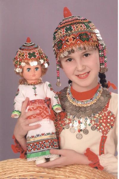 Куклы в народных костюмах №27 Кукла в чувашском девичьем костюме ...
